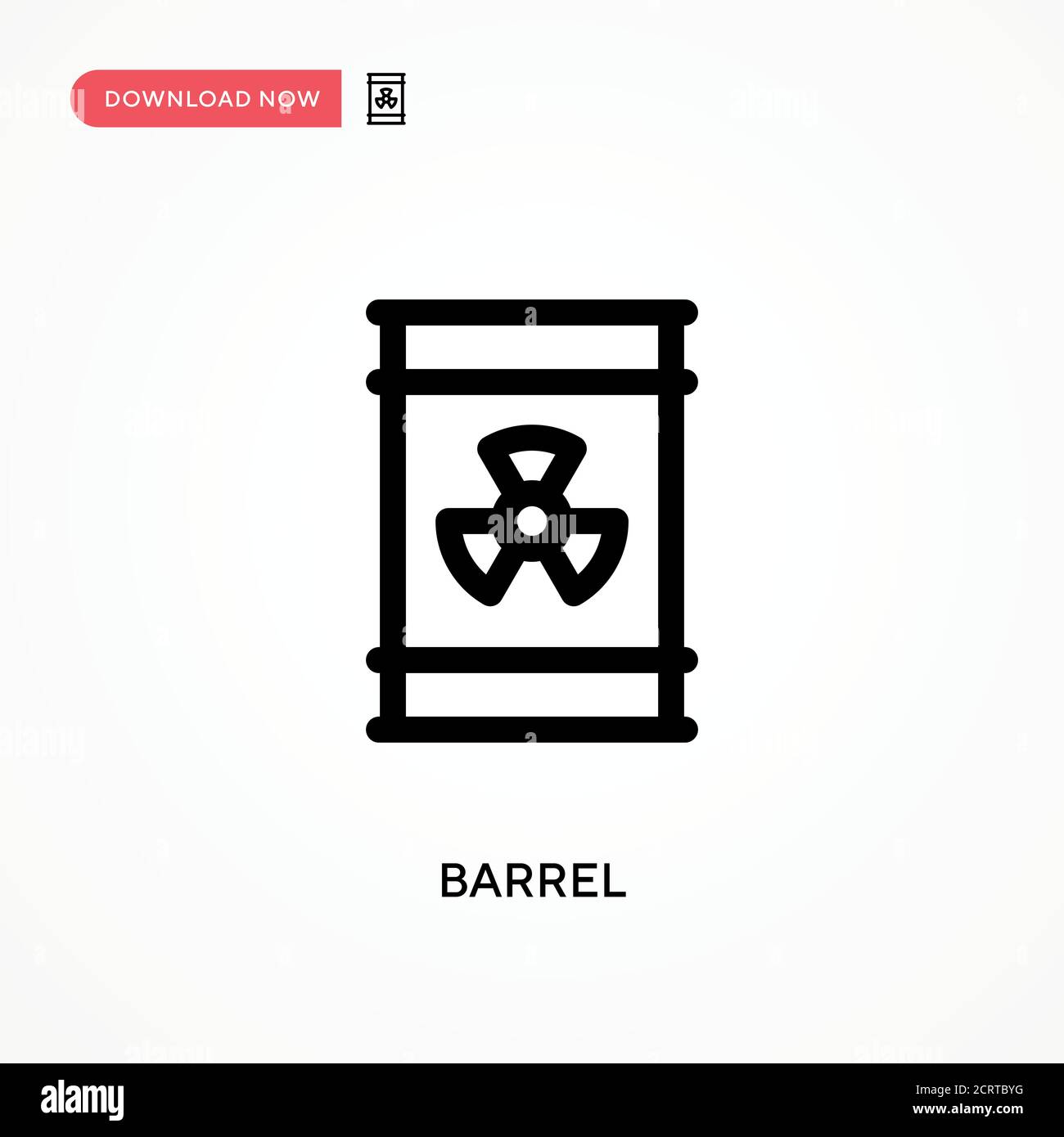 Barrel Simple vector icon. Modern, simple flat vector illustration for ...