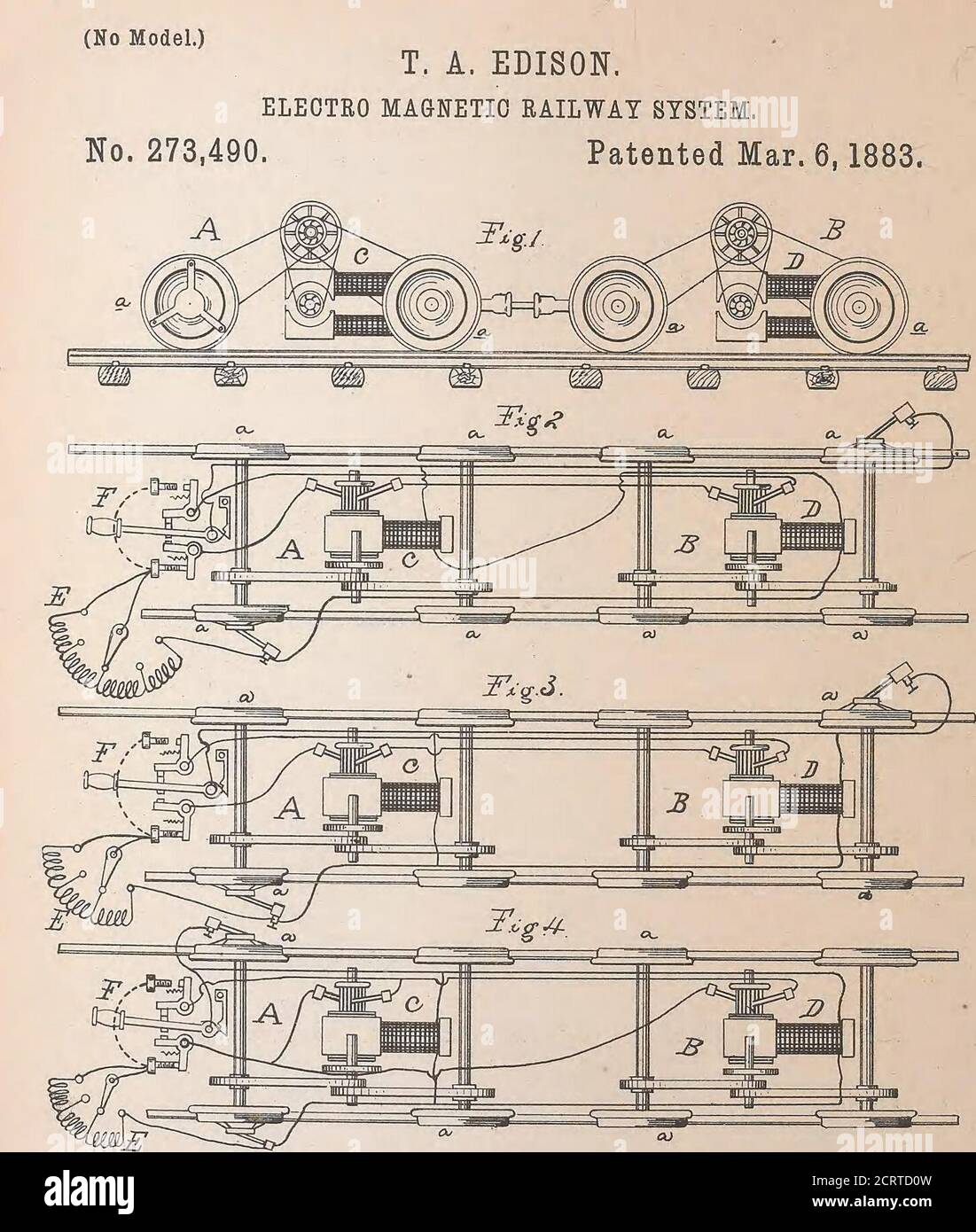 . Collection of United States patents granted to Thomas A. Edison, 1869 ...