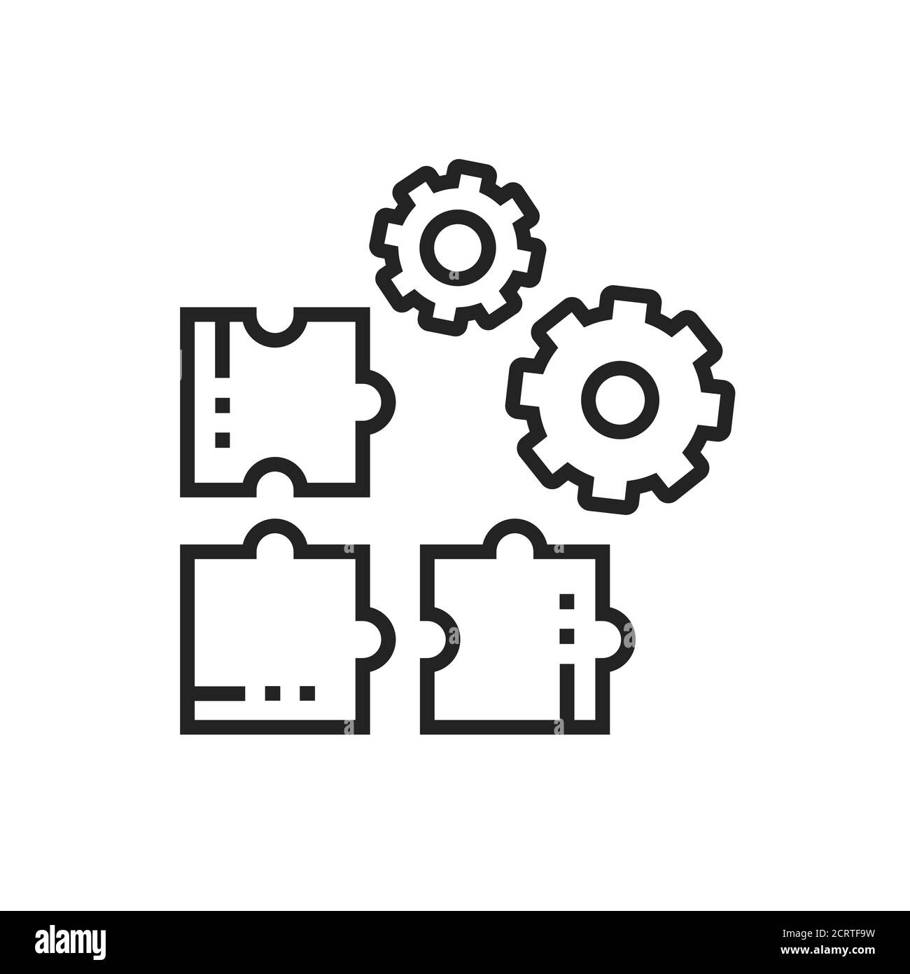 Brand strategy black line icon. Planning, goal, solving. Pictogram for ...