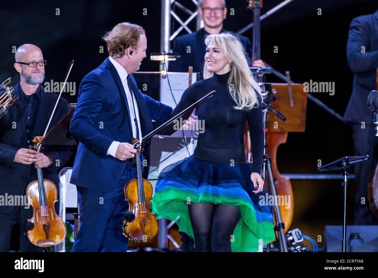 British violinist Daniel Hope performs live a special concert in a ...