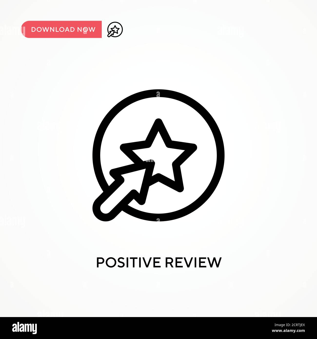 Positive review Simple vector icon. Modern, simple flat vector ...