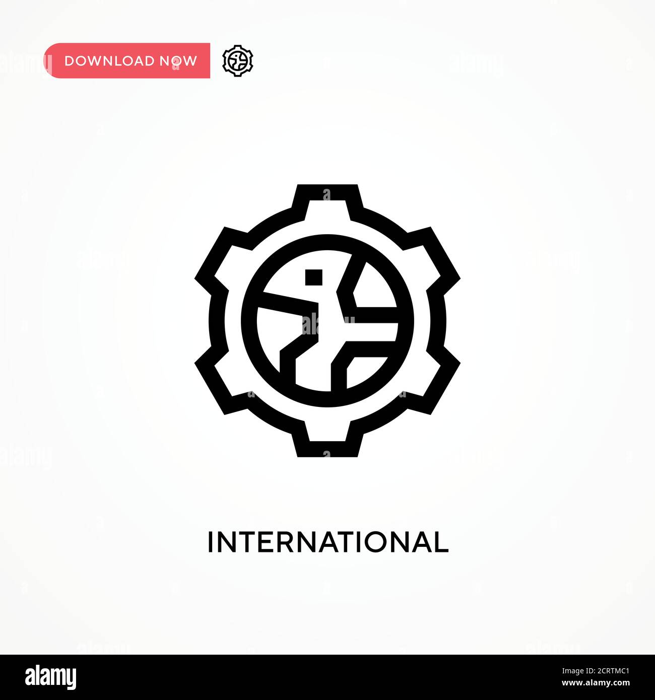 International Simple vector icon. Modern, simple flat vector ...