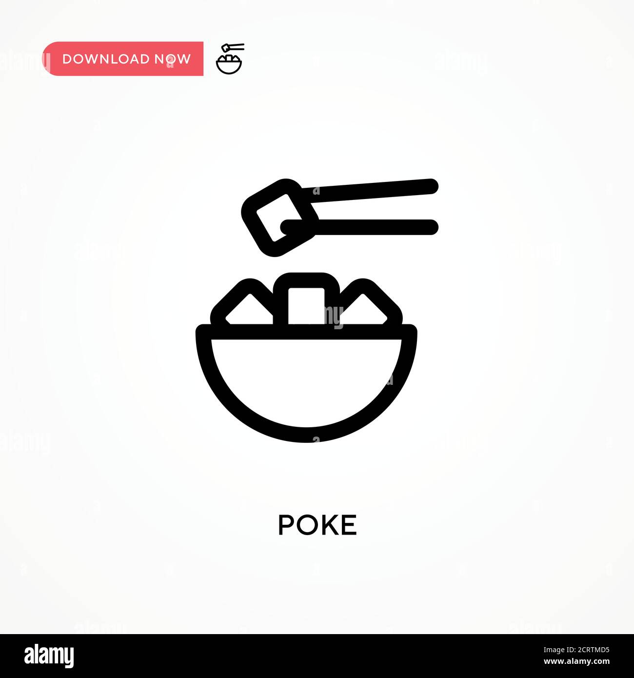 Poke bowl above Stock Vector Images - Alamy