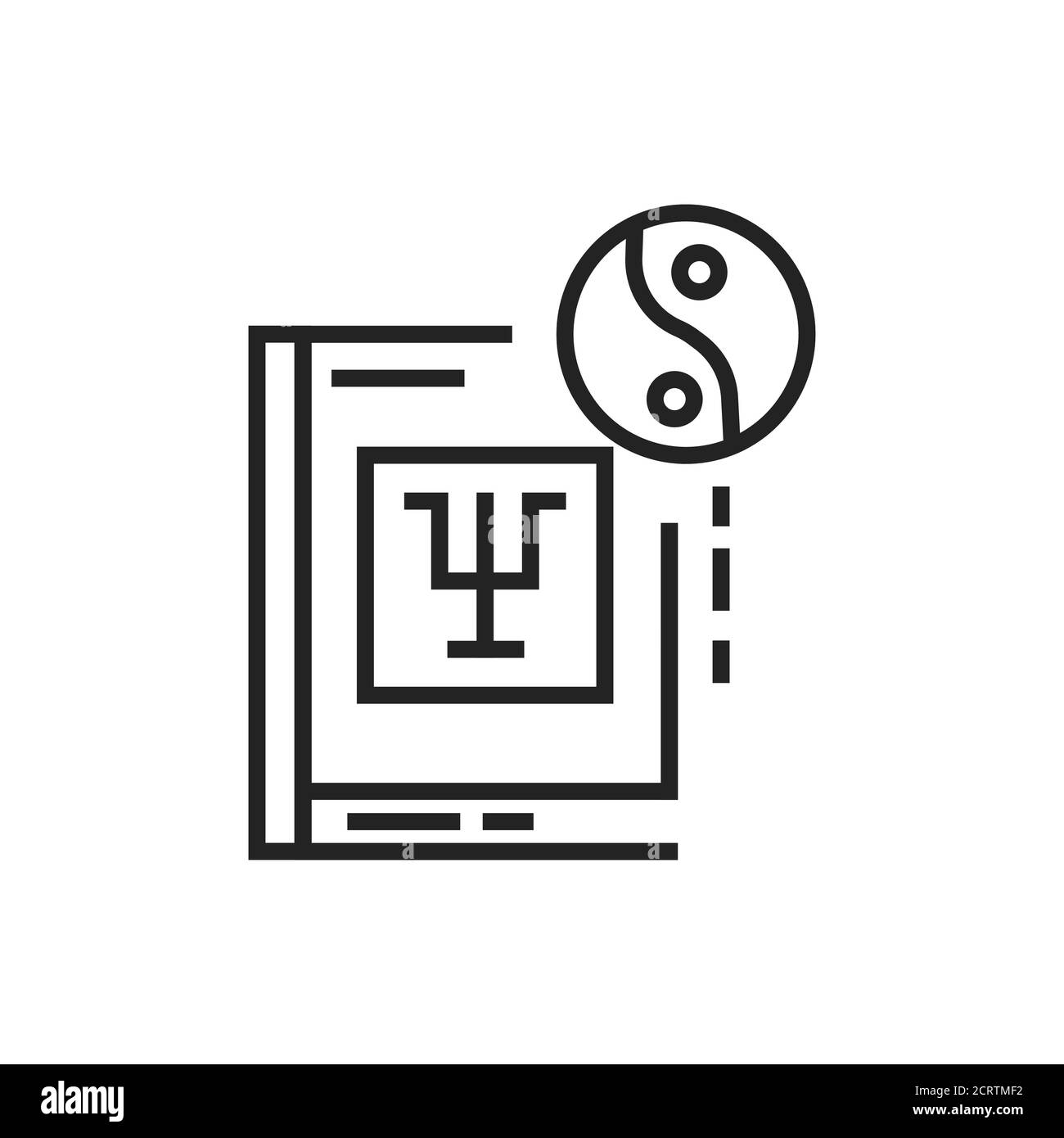 Psychology courses black line icon. Mental health. E-learning. Self ...