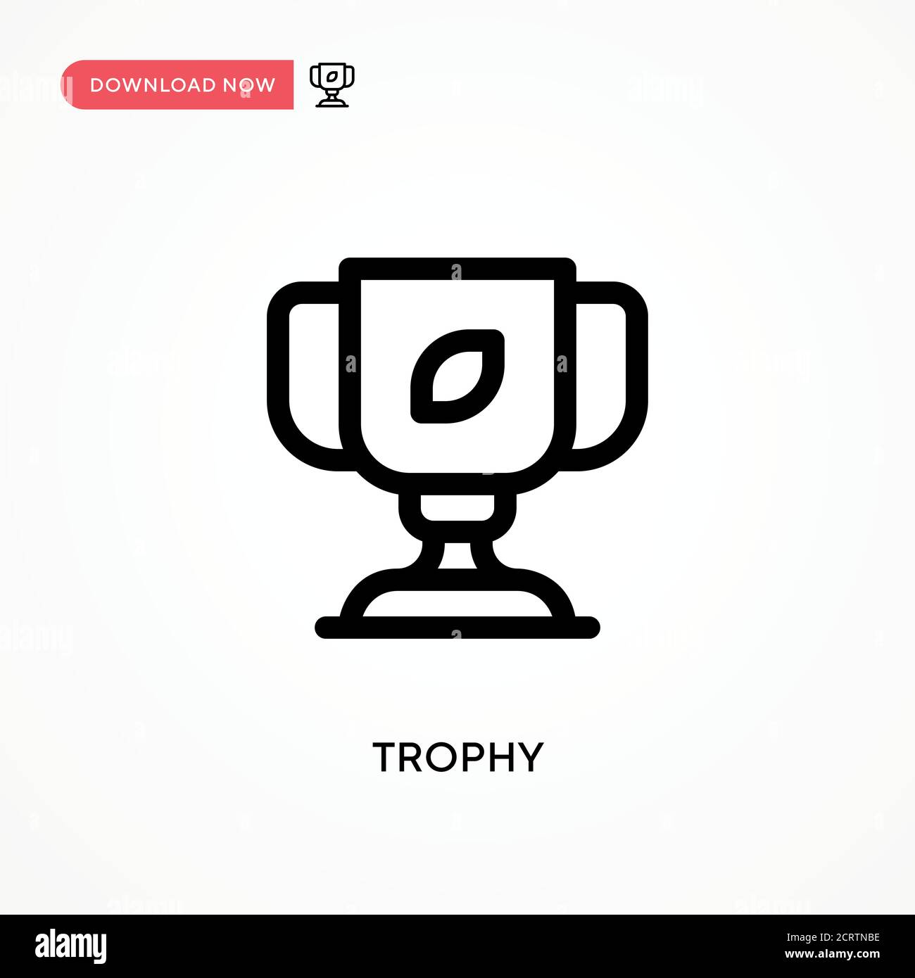 Trophy Simple vector icon. Modern, simple flat vector illustration for ...