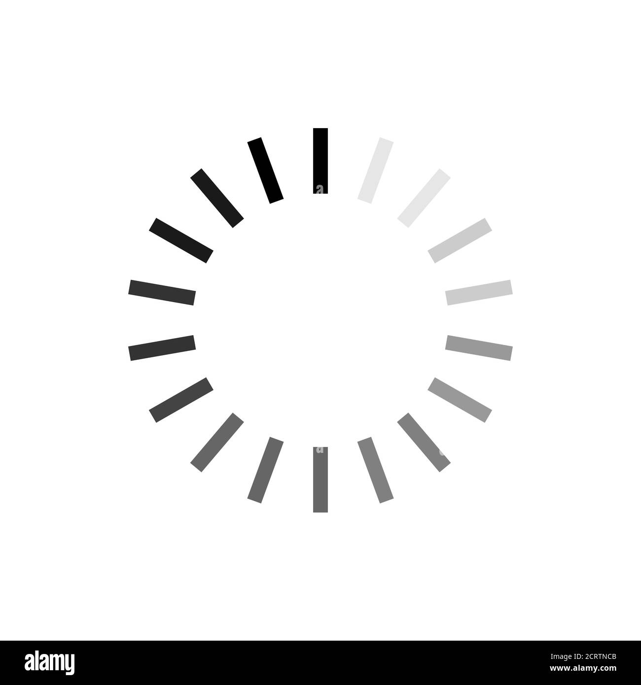 Download black flat icon. Loading sign. Vector illustration for web ...