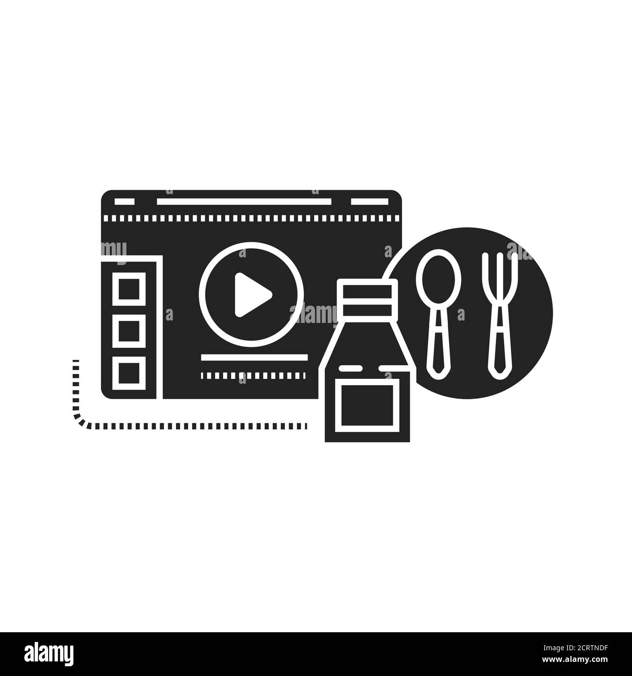 Food blog content Stock Vector Images - Alamy