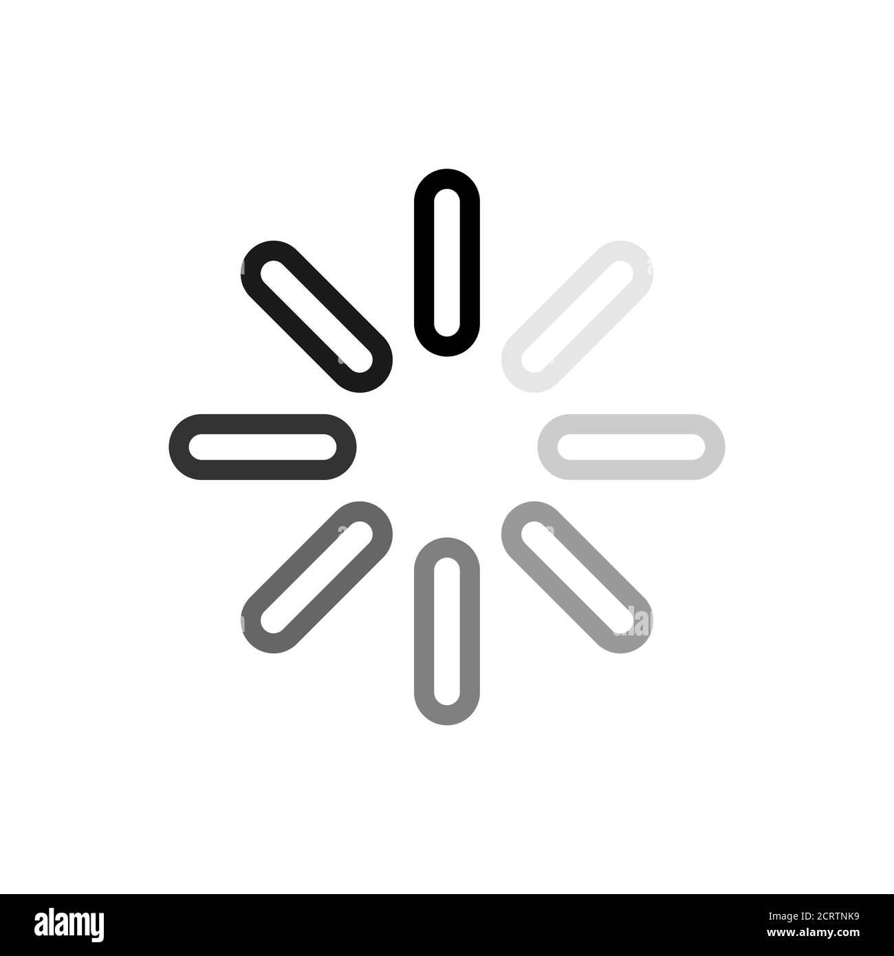 Download black flat icon. Loading sign. Vector illustration for web ...