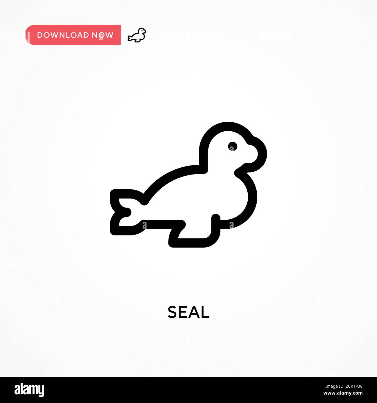 Seal Simple vector icon. Modern, simple flat vector illustration for ...