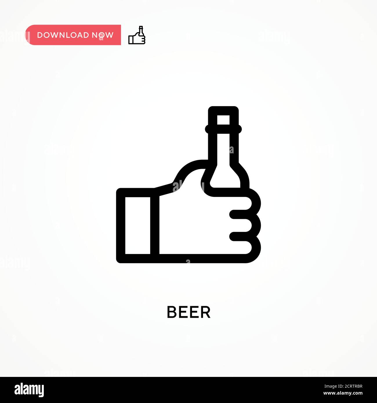 Beer Simple vector icon. Modern, simple flat vector illustration for ...