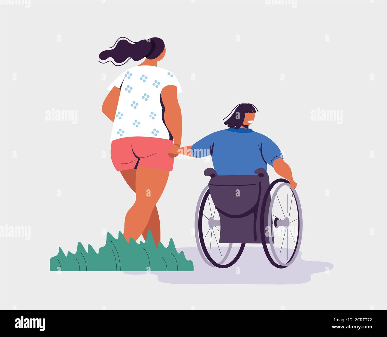 Disabled girl vector vectors hi-res stock photography and images - Alamy