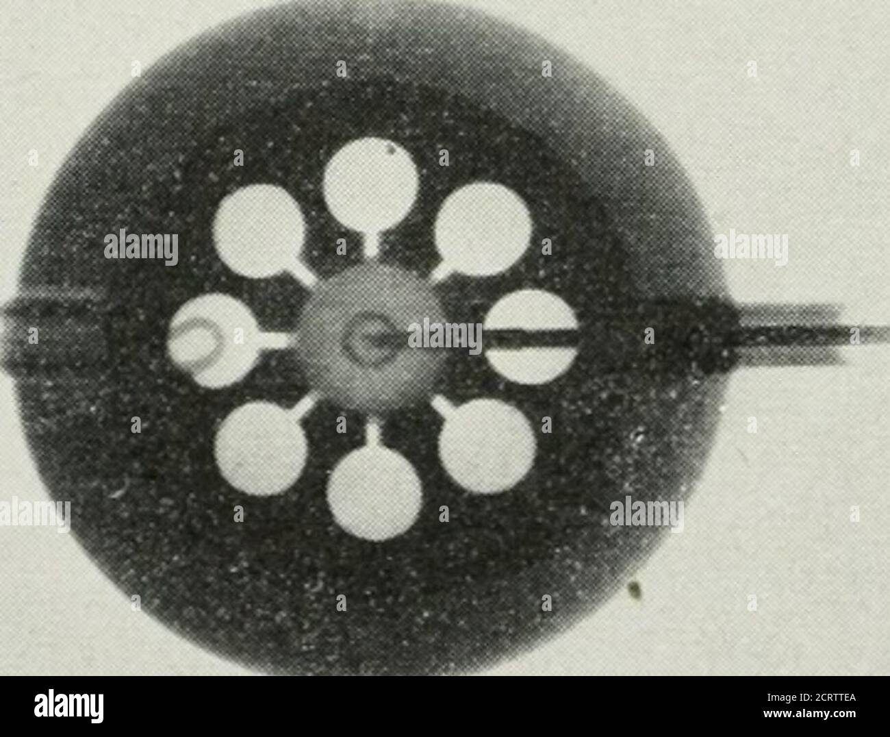 . The Bell System technical journal . Fig. 45—An X-ray photograph of ...