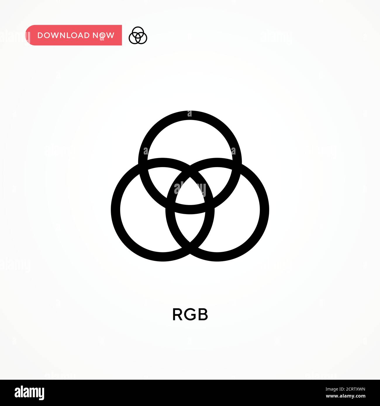 Rgb Simple vector icon. Modern, simple flat vector illustration for web ...