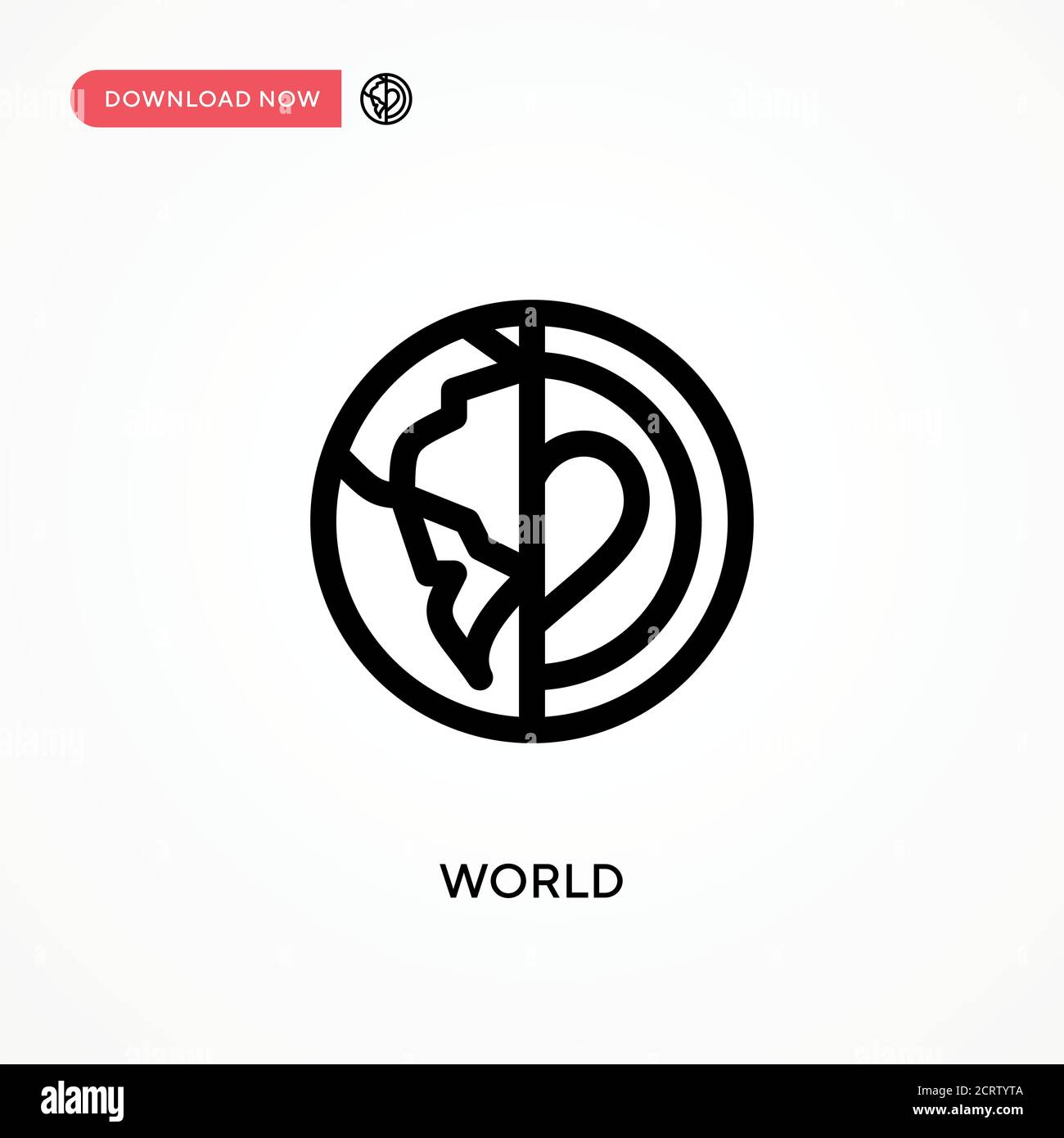 World Simple vector icon. Modern, simple flat vector illustration for ...