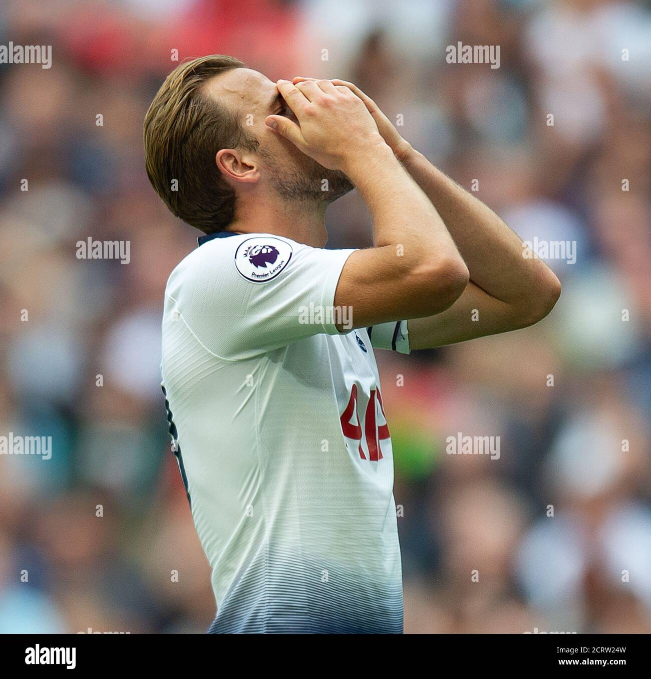 Tottenham Hotspur's Harry Kane. Tottenham Hotspur v Liverpool. Premier ...