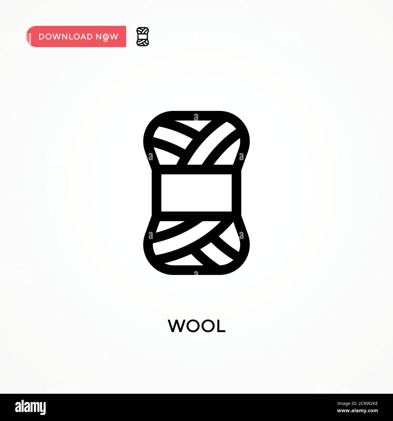 Wool Simple vector icon. Modern, simple flat vector illustration for ...