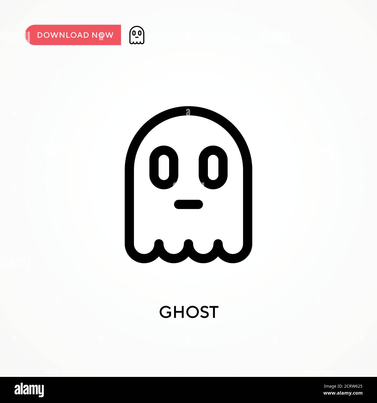 Ghost Simple vector icon. Modern, simple flat vector illustration for ...