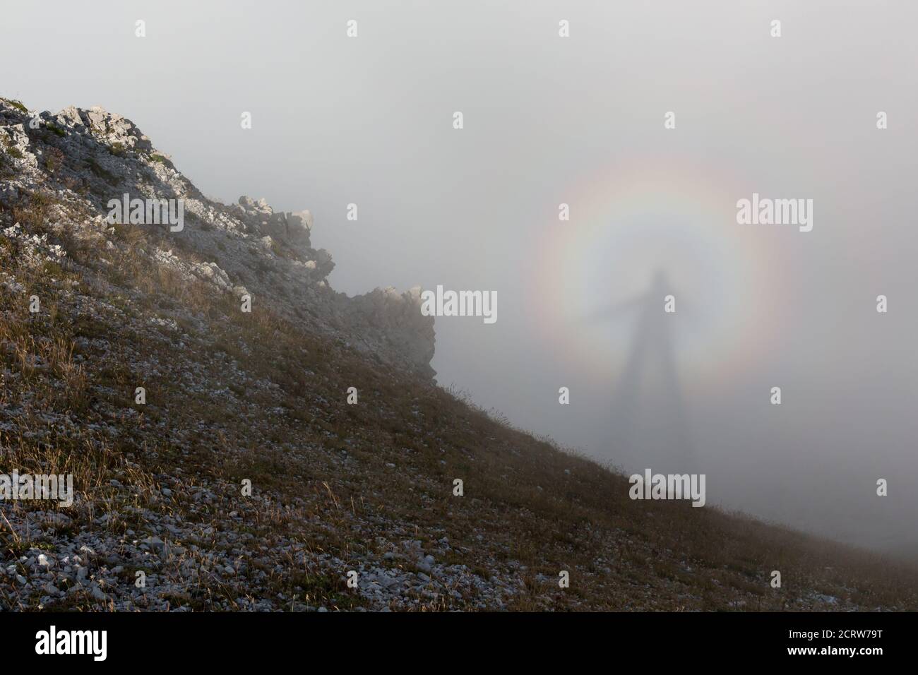 GRAN SASSO - Optical phenomenon called glory formed by a combination of ...