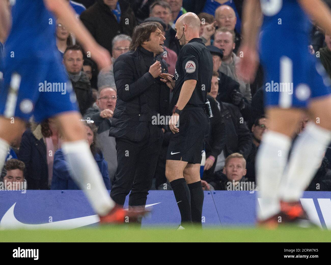 Antonio Conte. Chelsea v Manchester United. Premier League. 5/11/2017 ...