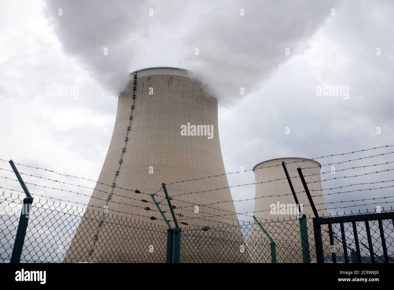 Cooling towers fence hi-res stock photography and images - Alamy
