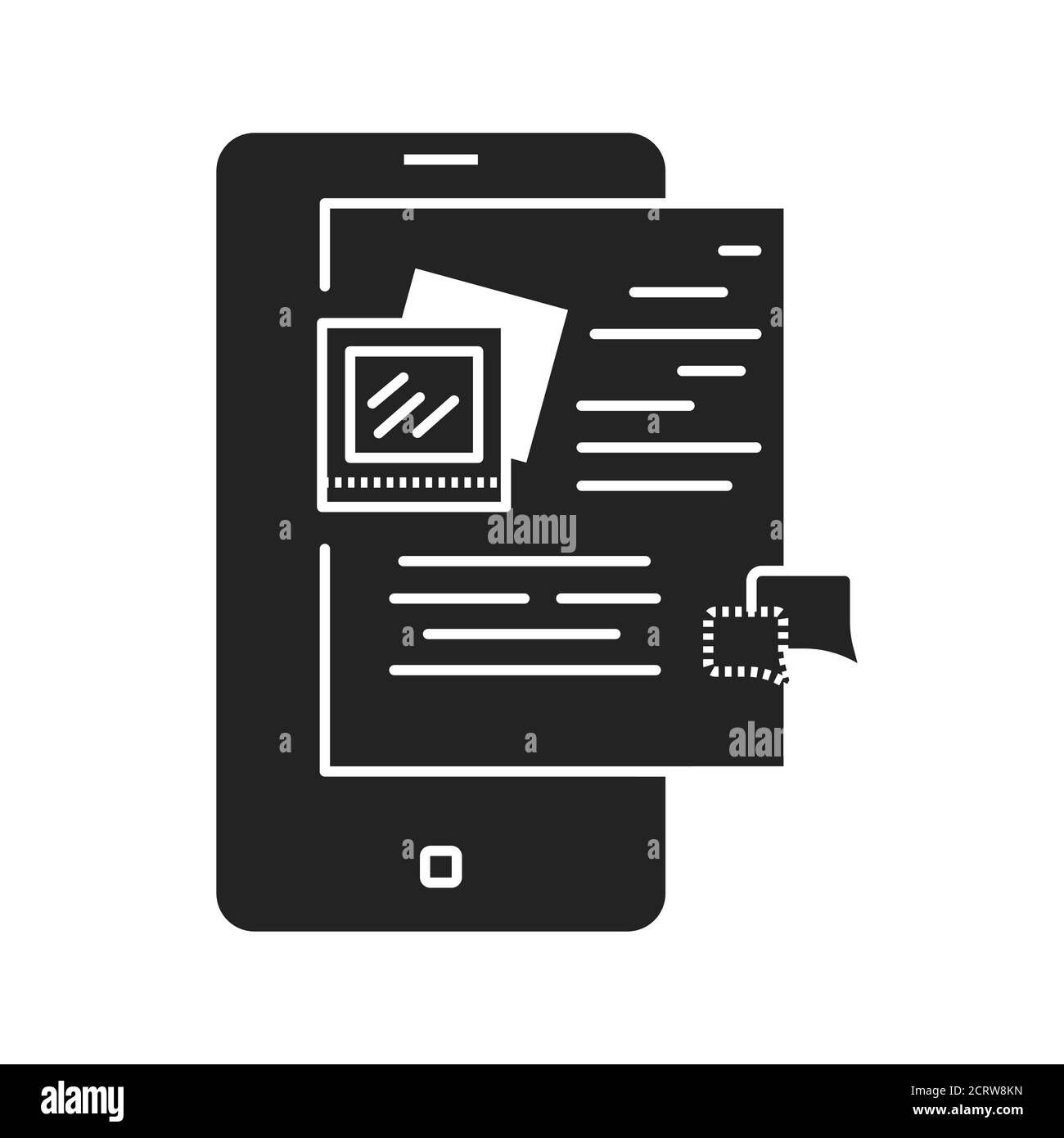 Storytelling black glyph icon. Digital marketing. Pictogram for web ...