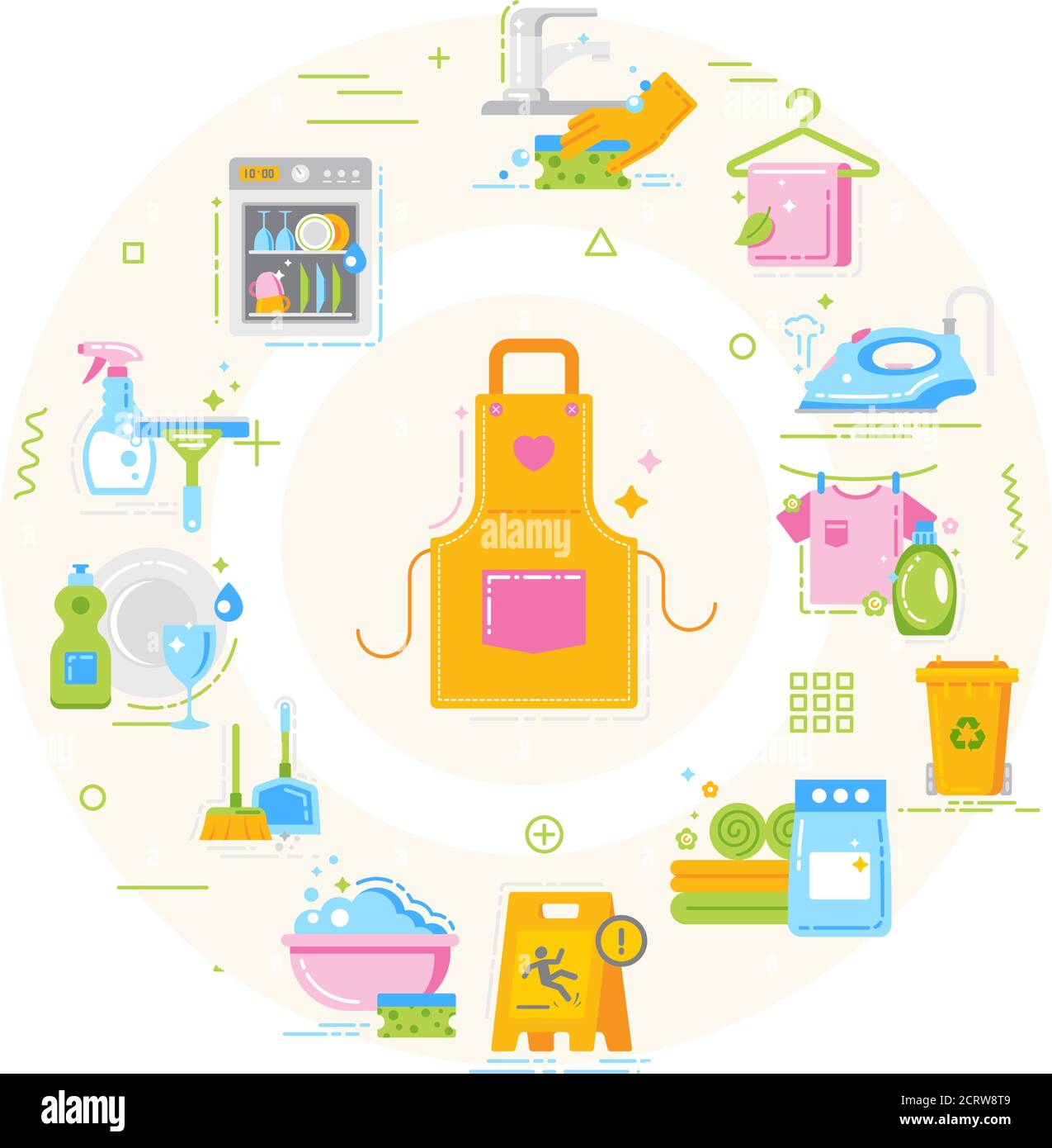 Cleaning service web banner. Housekeeping. Cleaner products ...
