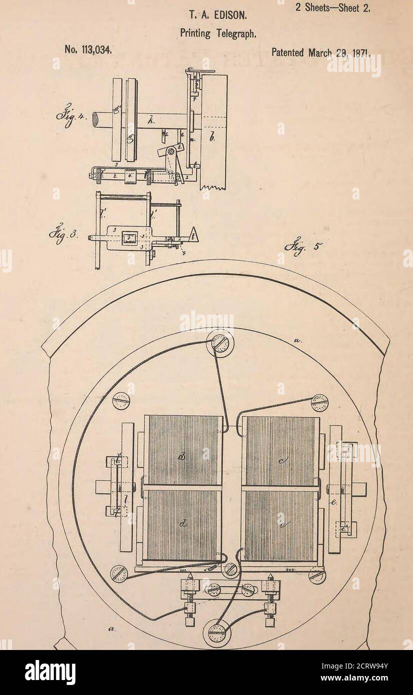 . Collection of United States patents granted to Thomas A. Edison, 1869 ...