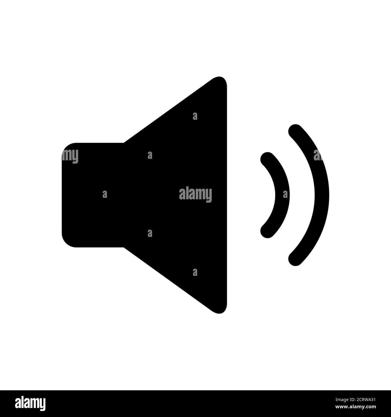 Music sound icon, audio volume symbol. Vector illustration graphic for ...