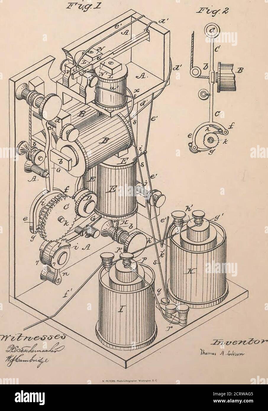 Thomas edison patent hi-res stock photography and images - Alamy