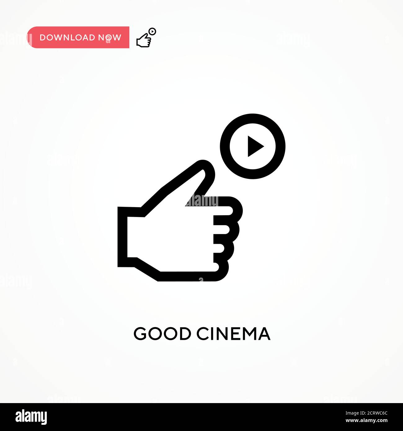 Good cinema Simple vector icon. Modern, simple flat vector illustration ...