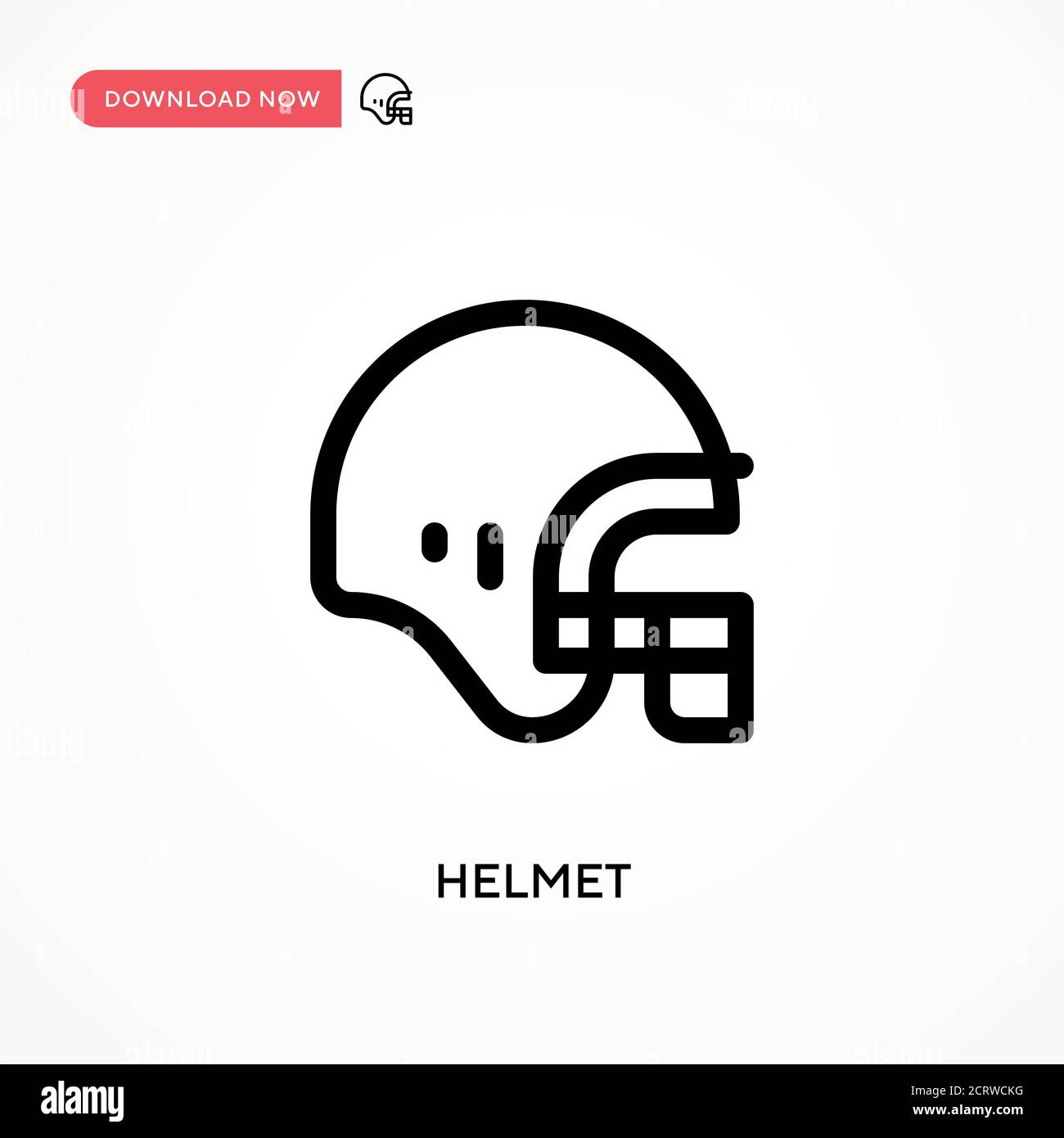 Helmet Simple vector icon. Modern, simple flat vector illustration for ...