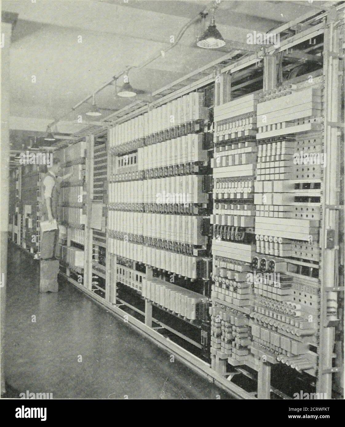 . Bell telephone magazine . Figure 5. Dial Equipment Frames.. Figure 6 ...