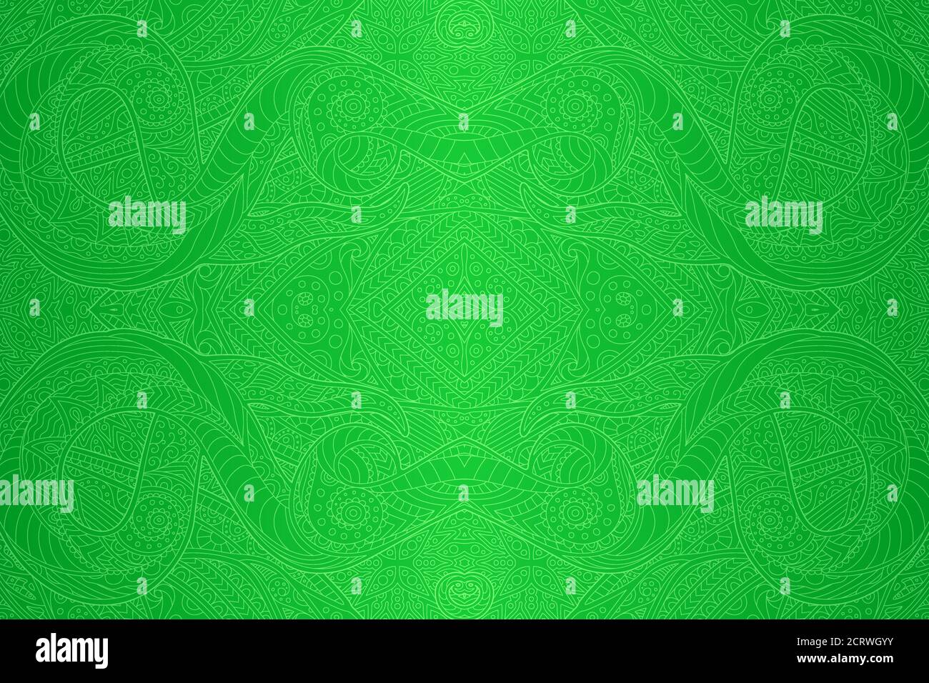 Beautiful light green background with abstract seamless linear pattern ...