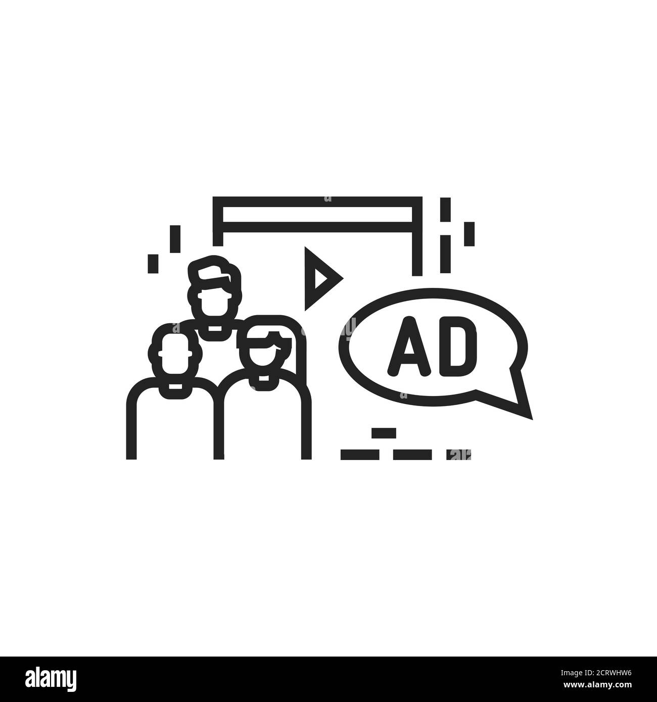 Marketing and advertising courses black line icon. Teaching product ...