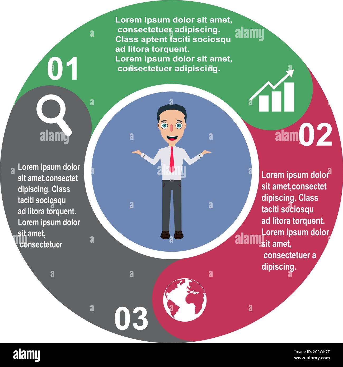 3 step vector element in three colors with labels, infographic diagram ...