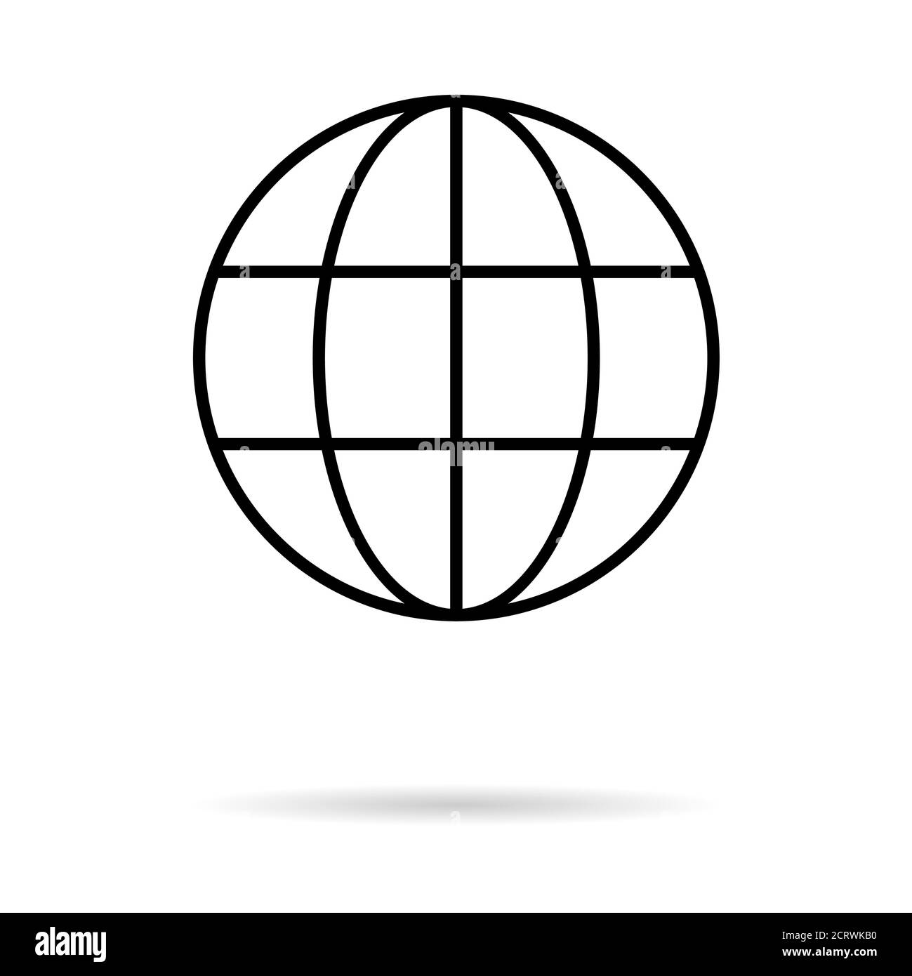 WWW world wide web site symbol, Internet map icon, website address ...