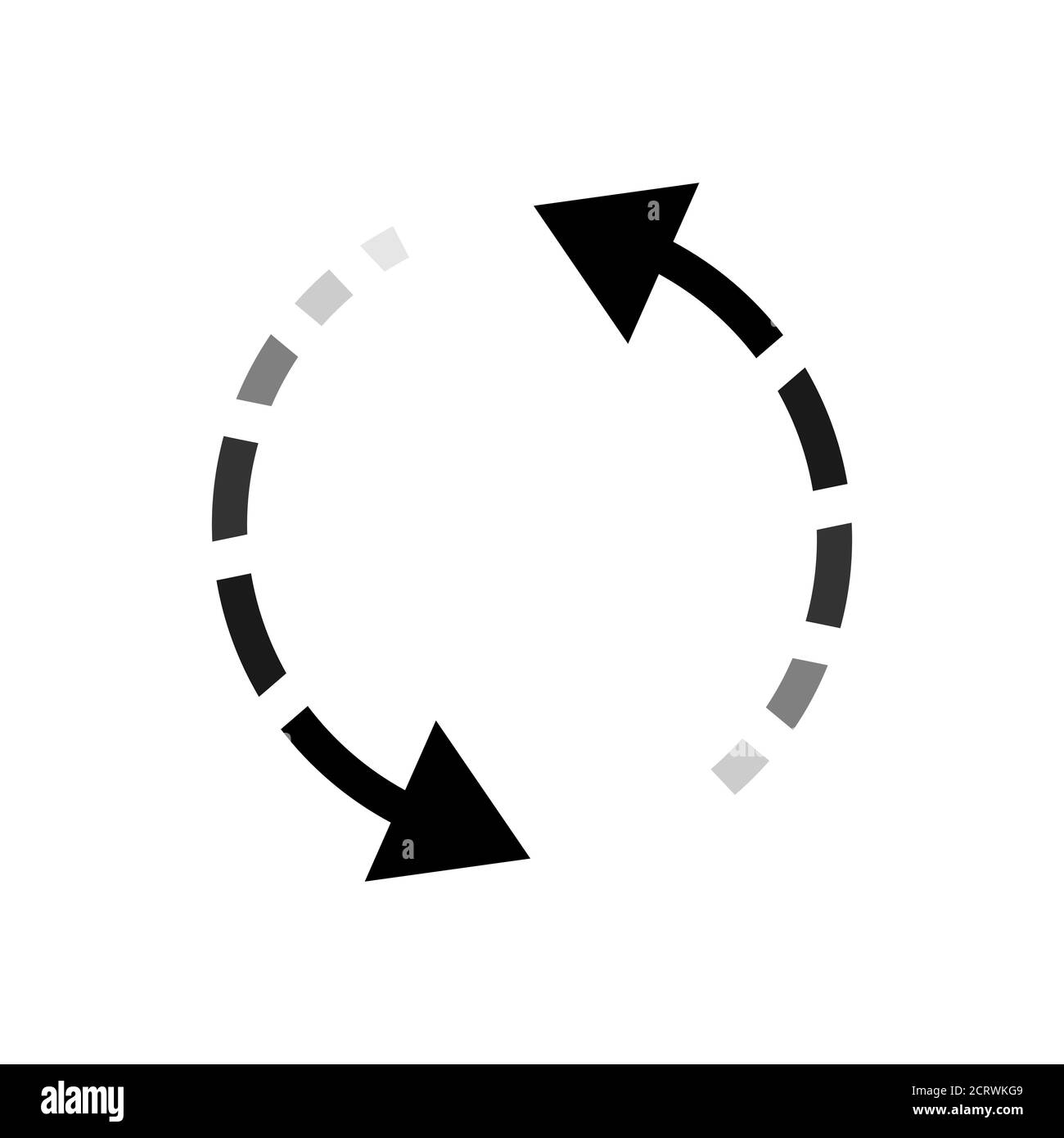 Download black flat icon. Loading sign. Vector illustration for web ...