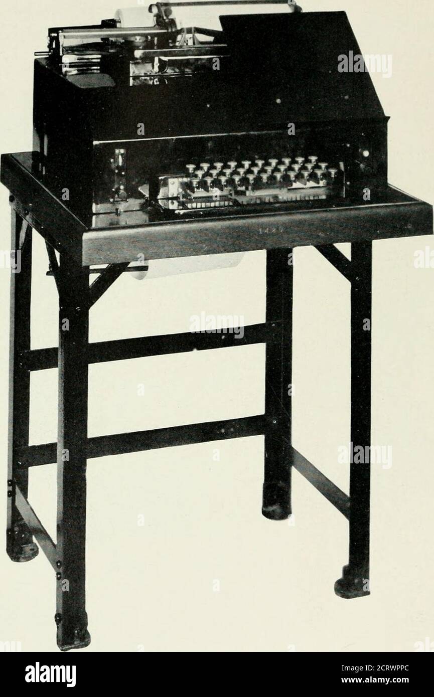 . Bell telephone magazine . Fig. 1. Tape Telephone Typewriter. Fig ...
