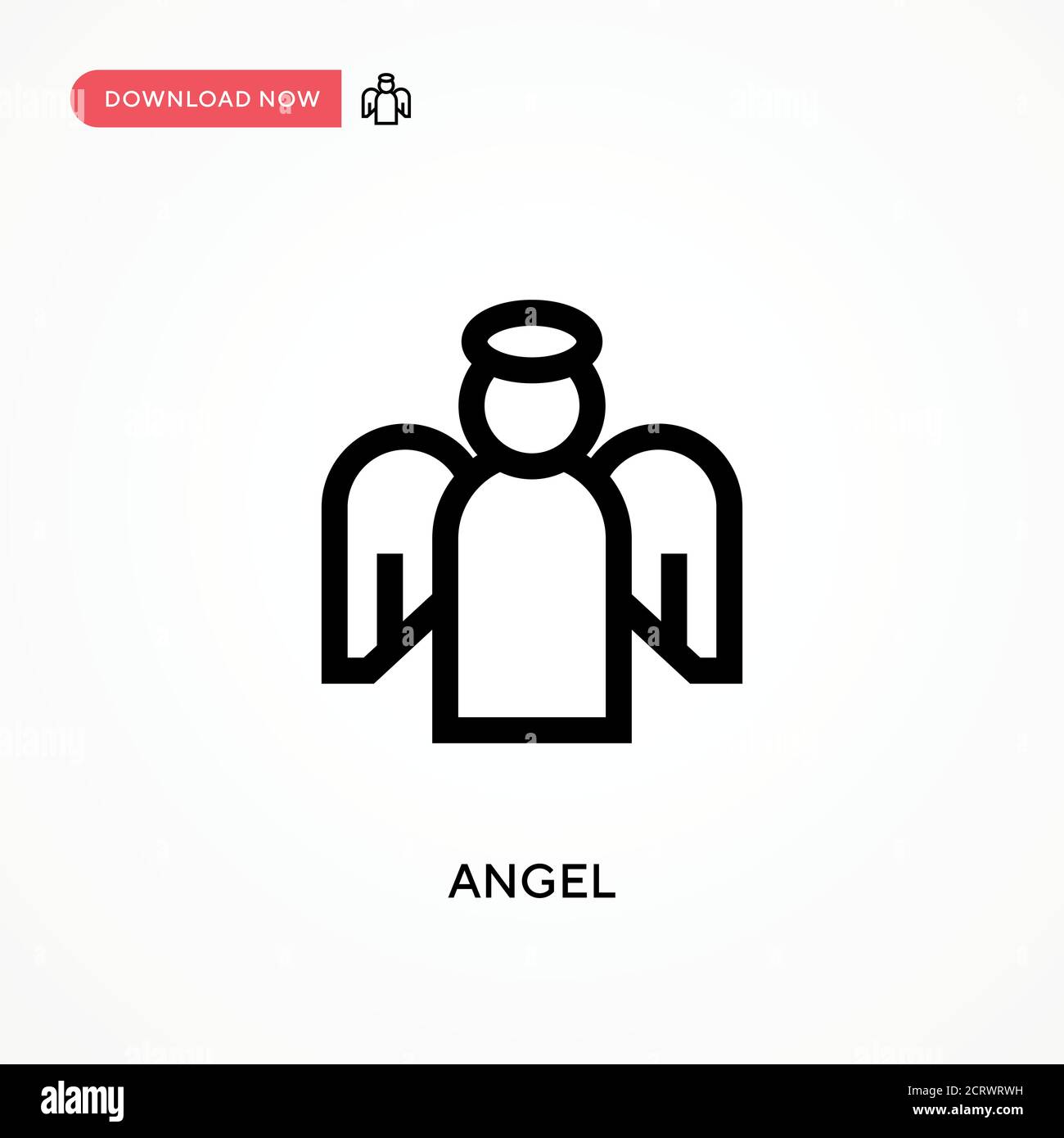 Angel Simple vector icon. Modern, simple flat vector illustration for ...