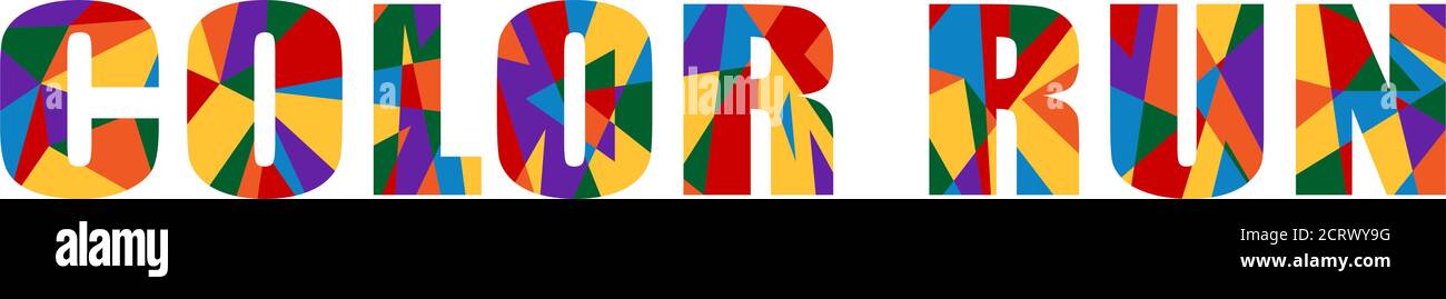 Colour run event Stock Vector Images - Alamy