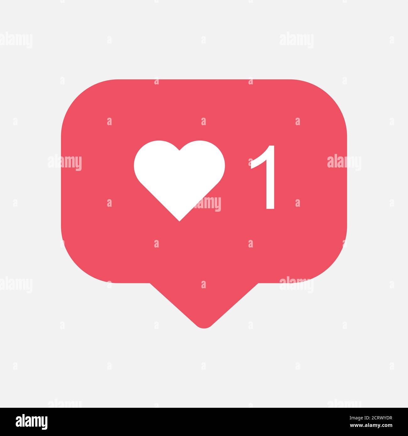 Counter, follower notification symbol instagram. Buton for social media ...
