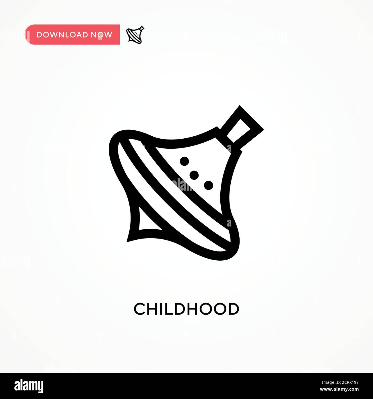 Childhood Simple vector icon. Modern, simple flat vector illustration ...