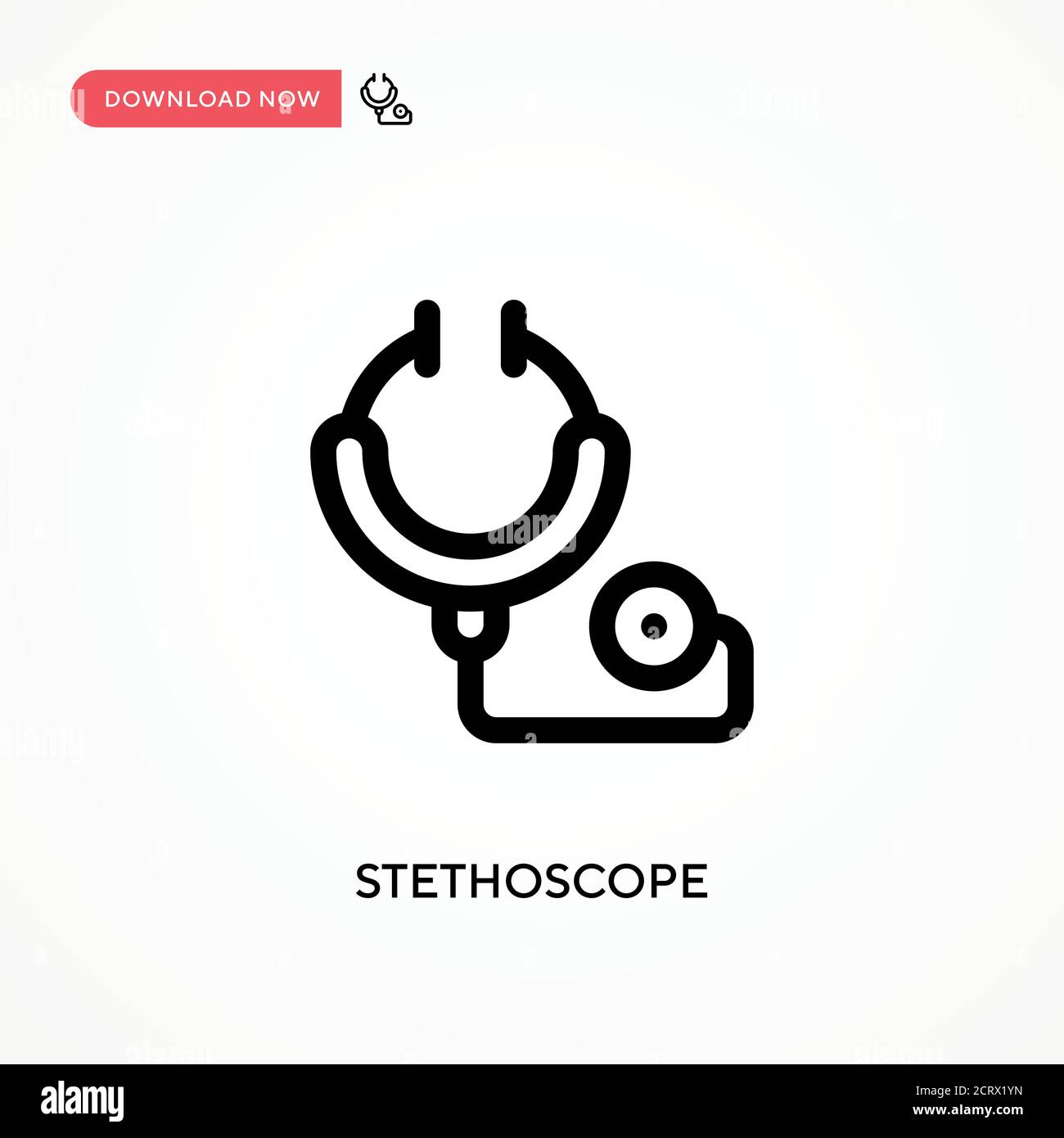 Stethoscope Simple vector icon. Modern, simple flat vector illustration ...