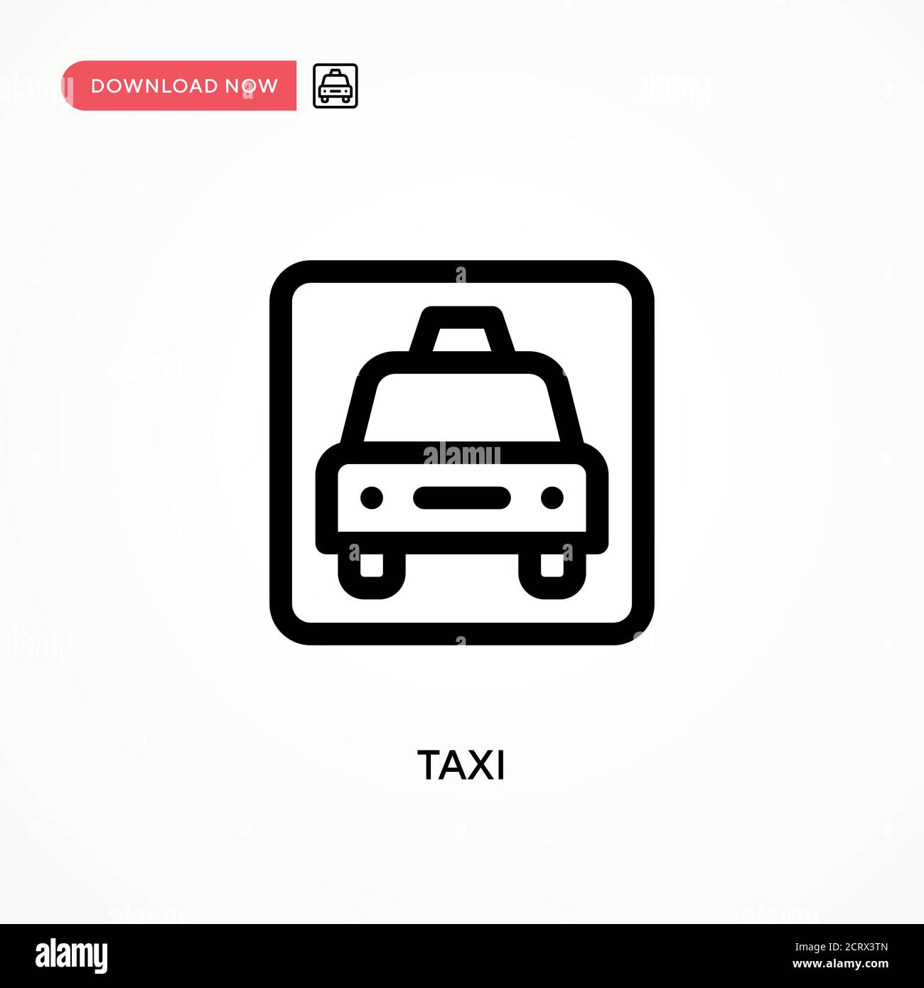 Taxi Simple vector icon. Modern, simple flat vector illustration for ...