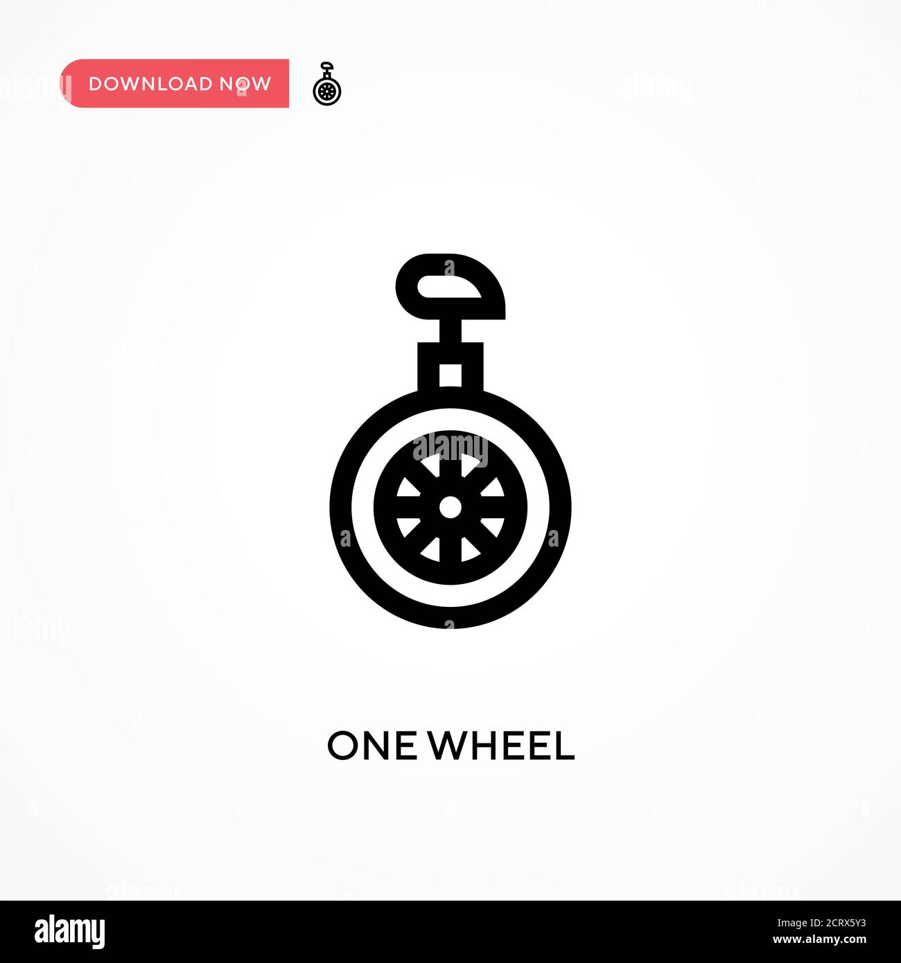 One wheel Simple vector icon. Modern, simple flat vector illustration ...