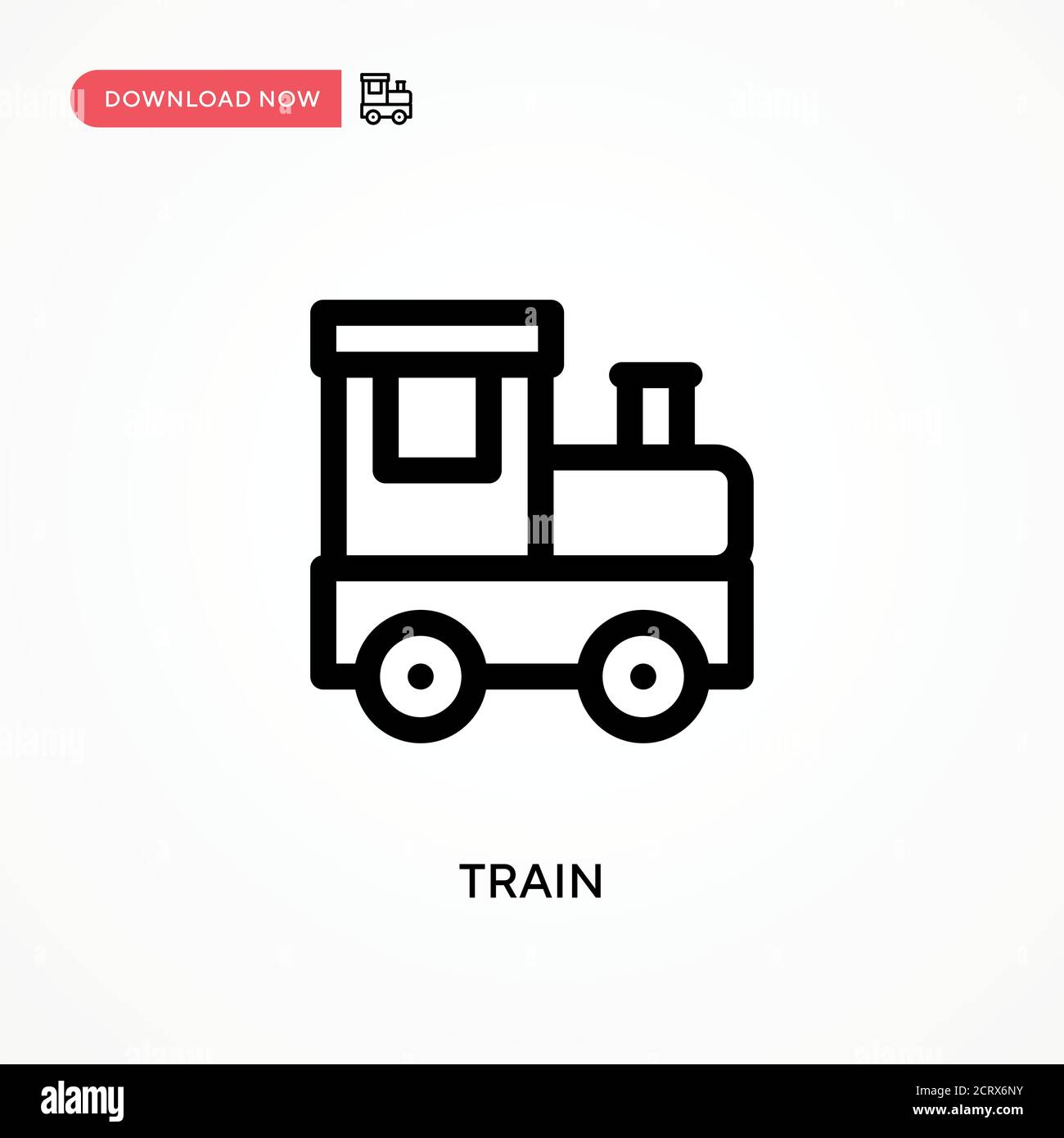 Train Simple vector icon. Modern, simple flat vector illustration for ...