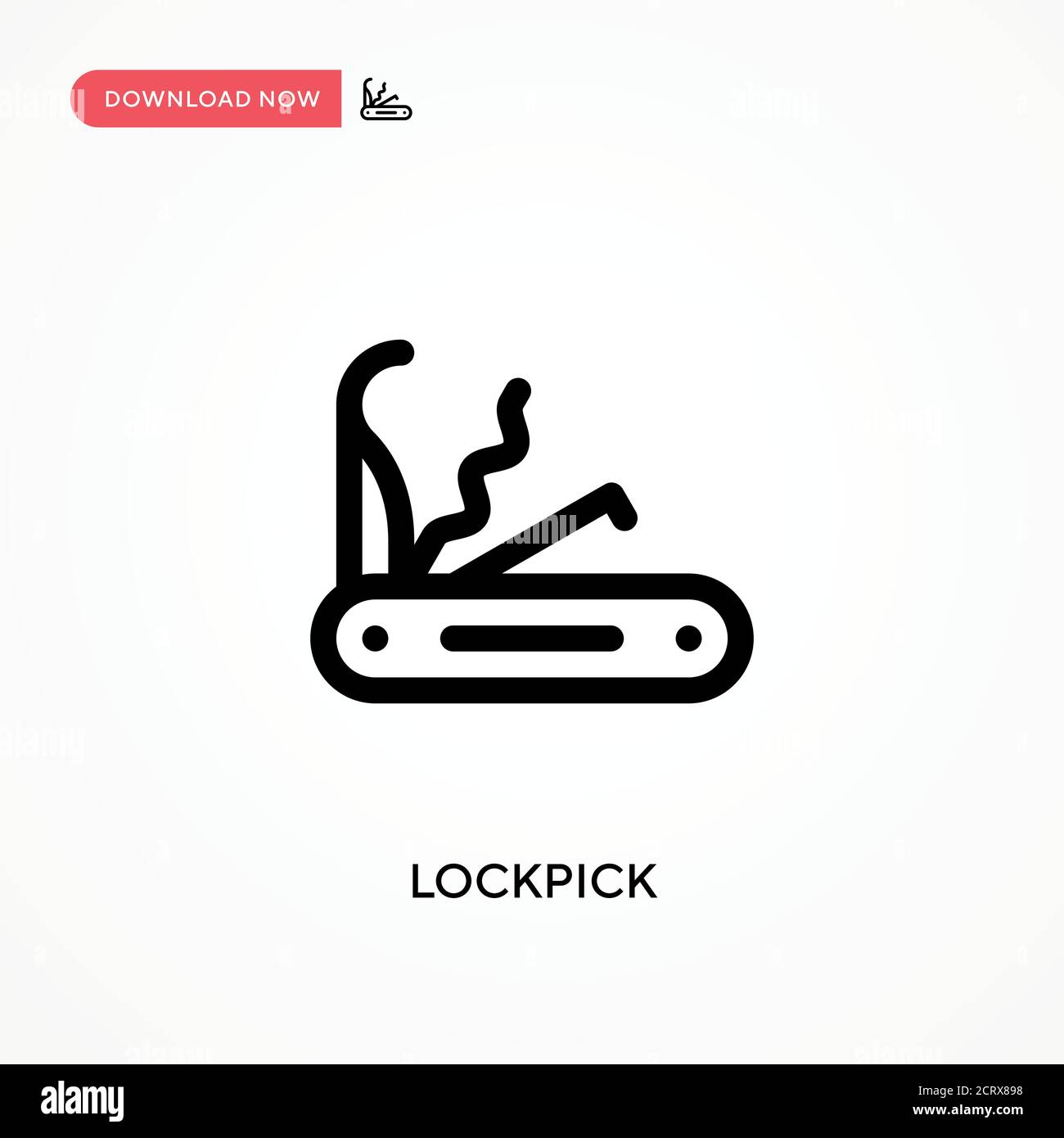 Lockpicking tools Stock Vector Images - Alamy