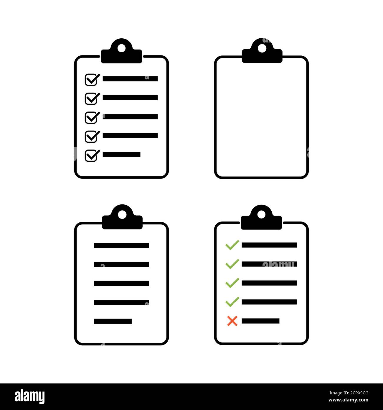 Check list , checklist set flat web icon isolated white background ...