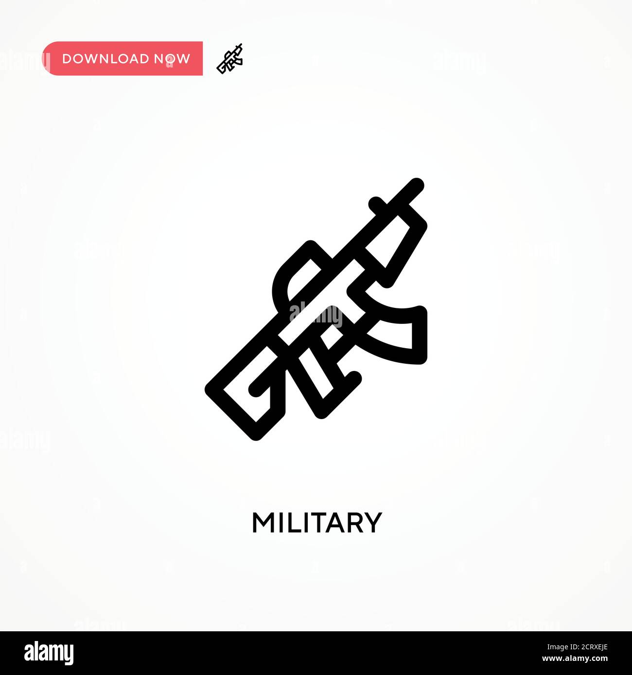 Military Simple vector icon. Modern, simple flat vector illustration ...