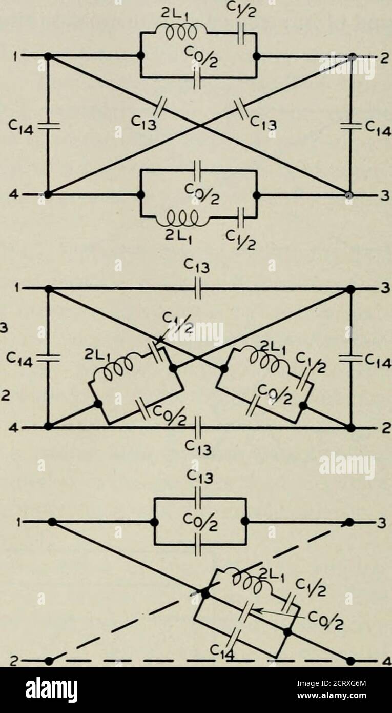 . The Bell System technical journal . Fig. 15—Four-terminal equivalent ...